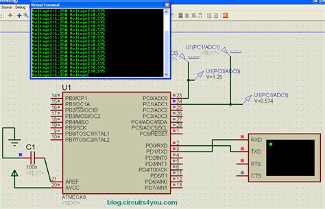 ADC Tutorial Atmega Circuits You