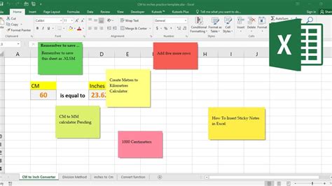 How To Insert Sticky Notes In Excel YouTube
