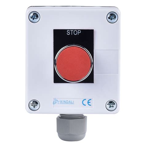 1 marked metal button electric push button control station switch boxes