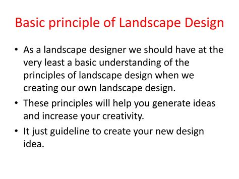 Topic 2 Basic Landscape Design Pptx