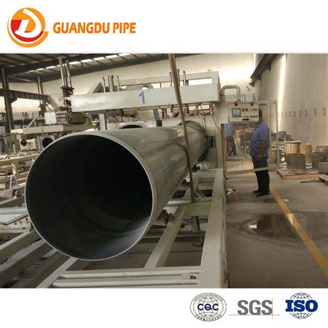 Large Diameter Gray White Plastic Drainage Pipe Water Supply Pvcupvc