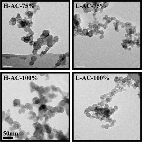 Representative TEM Images For Soot Particle Samples Download Scientific Diagram
