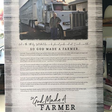 So God Made A Farmer By Paul Harvey Canvas Print So God Made A Farmer