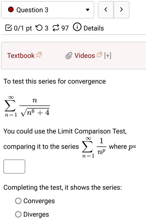 solved question 3 0 1 pt 03 02 97 0 details textbook el videos