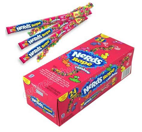 Nerds Rope Candy 24 Pcs Rainbow Everest Nerds Rope Candy 24 Pcs Rainbow Everest