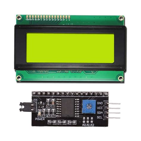 Prakti LCD 20x4 LCD Character Display With IIC I2C Serial Interface Adapter Module Amazon In