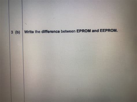 Answered 3 B Write The Difference Between Bartleby