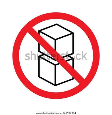 Do Not Stack Cargo Signs Stock Vector Royalty Free Shutterstock