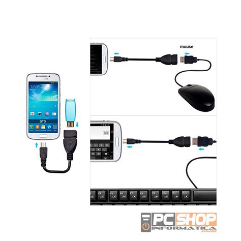 Cabo Otg Adaptador Micro Usb Para Usb F Mea Pcshop Inform Tica