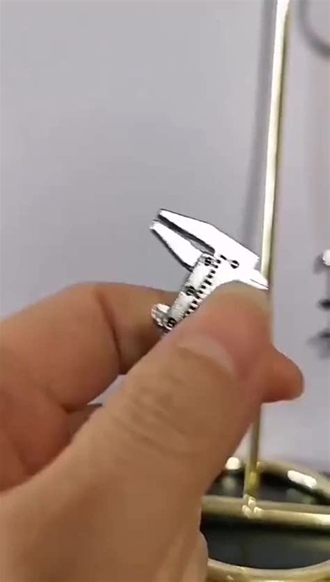 Mini Caliper Key Chain Alloy Real Vernier Caliper Keyring Portable