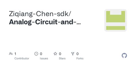 Github Ziqiang Chen Sdkanalog Circuit And Theory