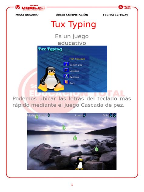 Tux Typing Pdf