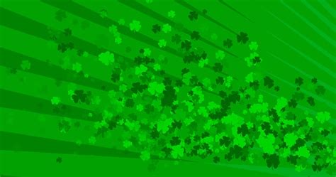 떨어지는 토끼풀 잎 패턴 패트릭 데이 배경입니다 축제 술집 파티를 위해 3d 일러스트레이션 3d 렌더링 4에 대한 스톡 사진 및