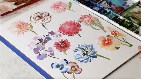 Simple Watercolor Flower