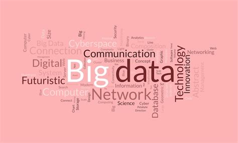 Premium Vector Word Cloud Background Concept For Big Data Internet Technology Network With
