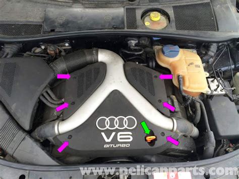 Audi A6 C5 Engine Cover Removal 1997 2004 Pelican Parts Diy