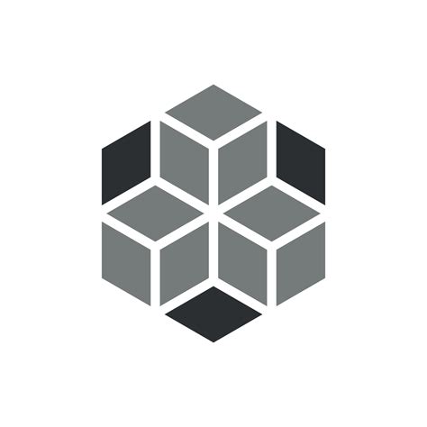 blockchain technology vector icon in flat style cryptography cube