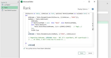 Powerbi RANK Function In For Power Query Stack Overflow