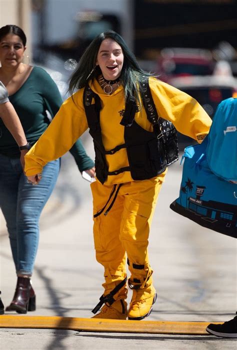 Yellow Billie Ellish Aesthetic Billie Eilish Outfits Billie Billie