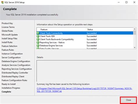 comment installer sql server 2016 windows server it connect