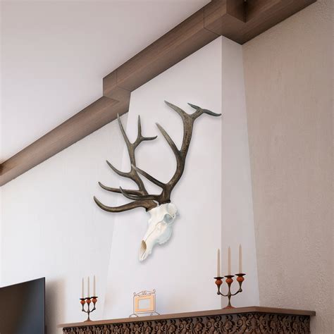 Elk Record Keeper White Bone Universal Size Elk Skull Replica