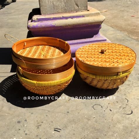 Jual Keranjang Bambu Anyaman Bambu Shopee Indonesia