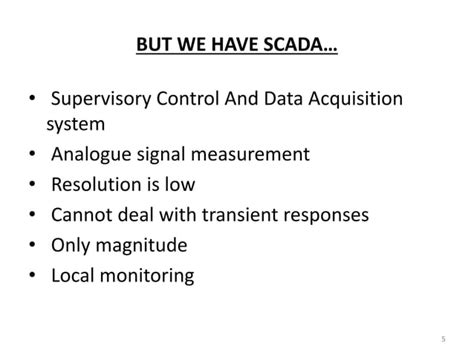 Role Of Phasor Measuring Unit In Power System Pptx Business