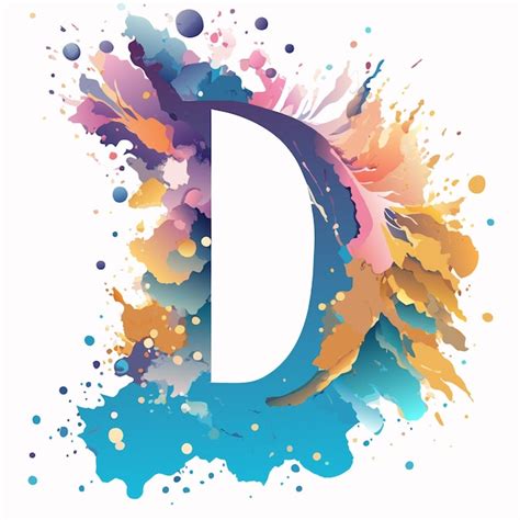 문자 D 로고 프리미엄 벡터