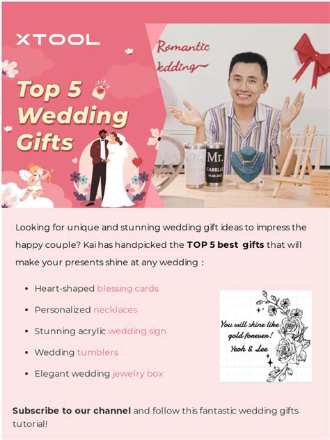 xtool 💒top 5 laser cut wedding t ideas in 2023 📕a step step guide