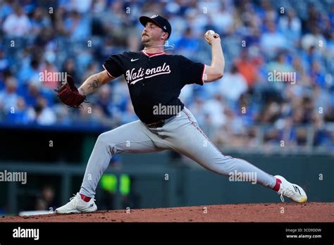 Washington Nationals Starting Pitcher Mitchell Parker Throws During The