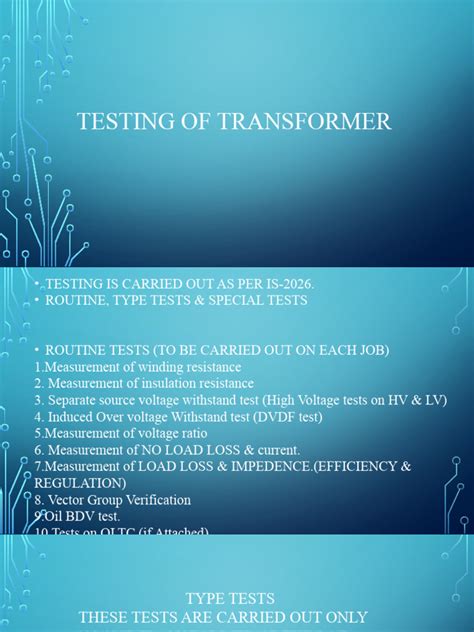 Testing Of Transformer Pdf Transformer Voltage