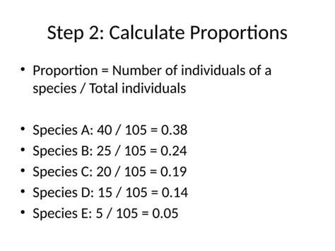 Shannon Diversity Index Presentation Pptx