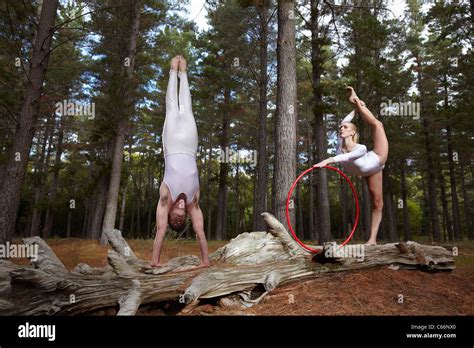 Tree Woods Handstand Hi Res Stock Photography And Images Alamy