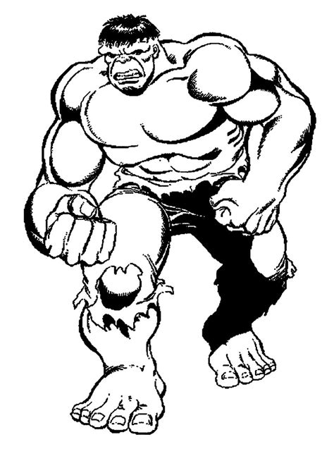 Desenhos Para Colorir Do Hulk Vermelho