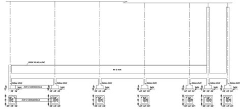 Autocad 2d Drawing Of Boundary Wall Foundation Details Cad File Dwg File