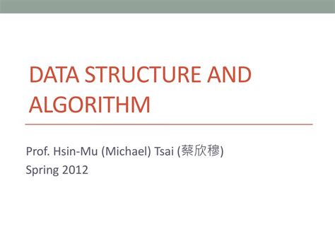 data structure and algorithm - ppt download