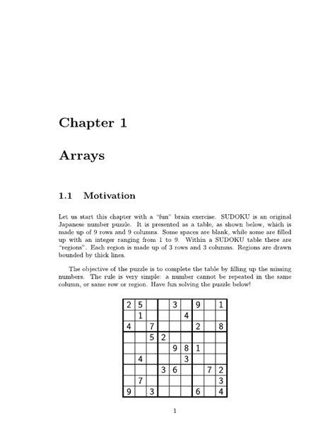 chapter 1 arrays ccprog2 course notes pdf
