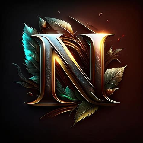 Letter N Logo Premium Ai Generated Image