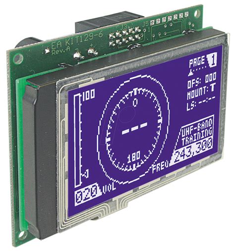 LCD KIT129 6 LCD Graphics Module With Touch Panel 128 X 64 Pixels At Reichelt Elektronik
