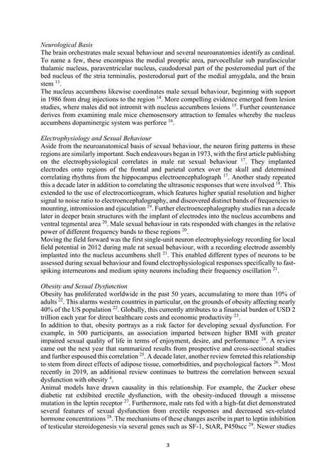 Obesity Impairs Sex What Is The Electrophysiology At The Single Neuron Level Pdf