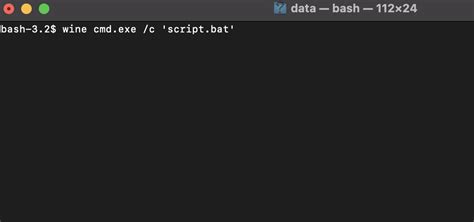 how to run bat file on mac code2care