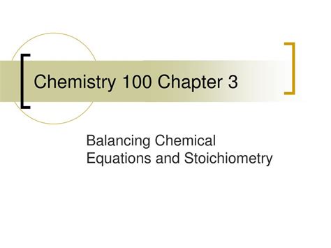 PPT Chemistry 100 Chapter 3 PowerPoint Presentation Free Download ID 2956256