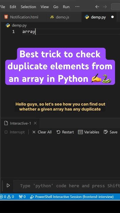 How To Check Duplicate Elements In An Array Python Coding