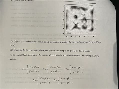 Solved A 2 Points In The Vector Field Above Sketch The