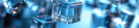 Rotating Glass Cubes In Abstract 3d Animation Loop Stock Illustration