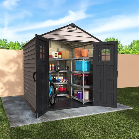 7x7ft Outdoor Walk In Storage Shed Cosmoplast Uae