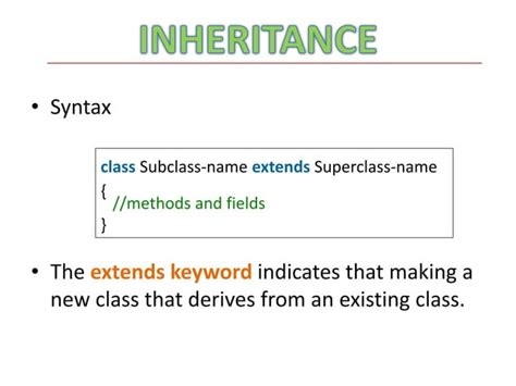 Java Inheritance Pptx