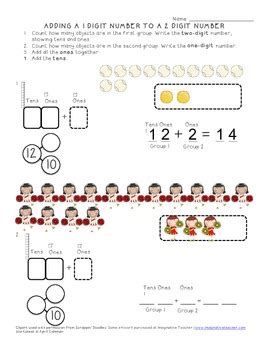 Adding A One Digit Number To A Two Digit Number By April Joy TPT