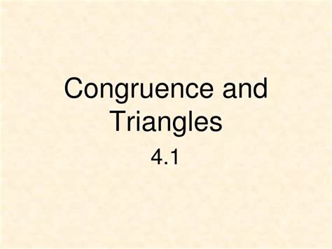 PPT Congruence In Triangles PowerPoint Presentation Free Download ID