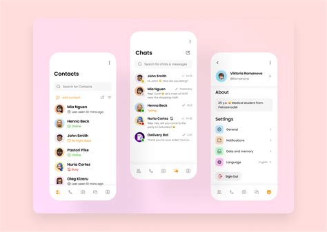 Messaging App Ui Concept On Behance